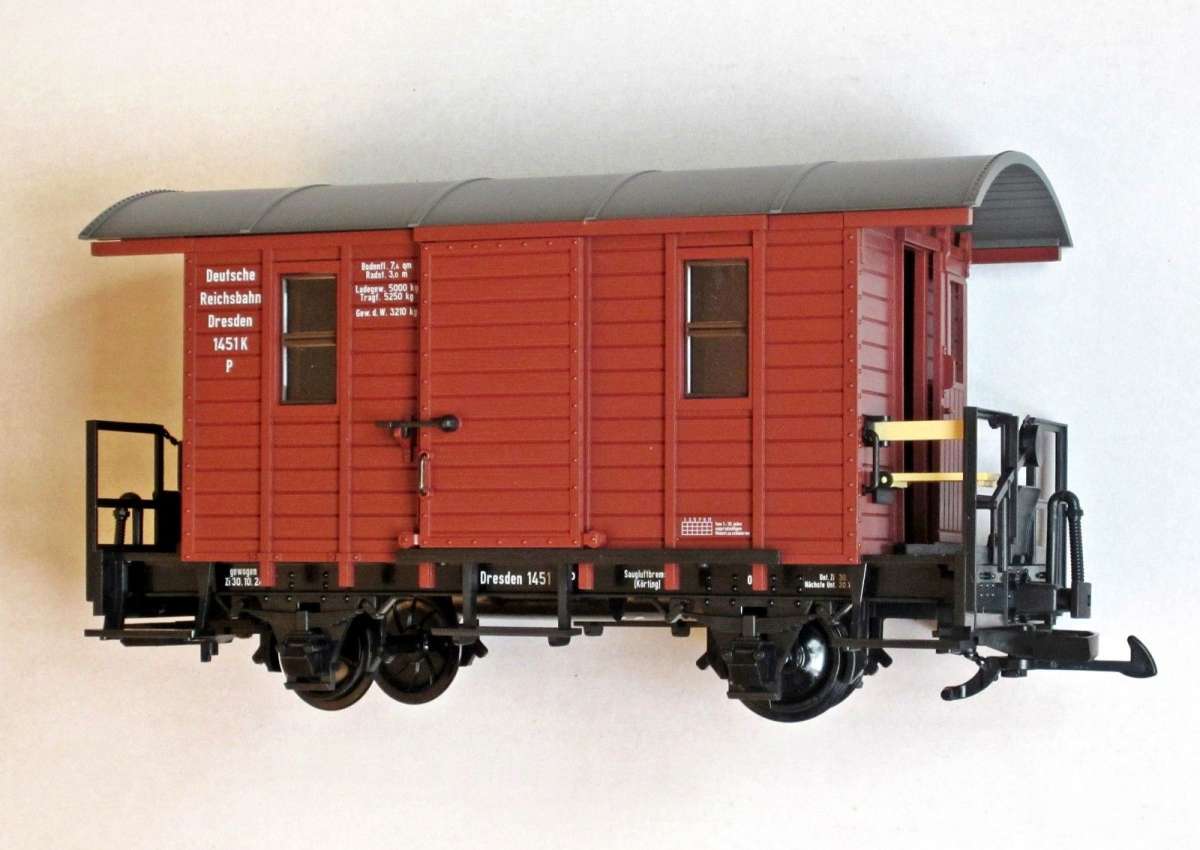 LGB Gepäckwagen der DRG, braun, Spur G Gartenbahn | Zennershop.de - deutsch