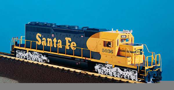 USA-Trains Santa Fe - Blue/Yellow,Spur G | Zennershop.de - deutsch