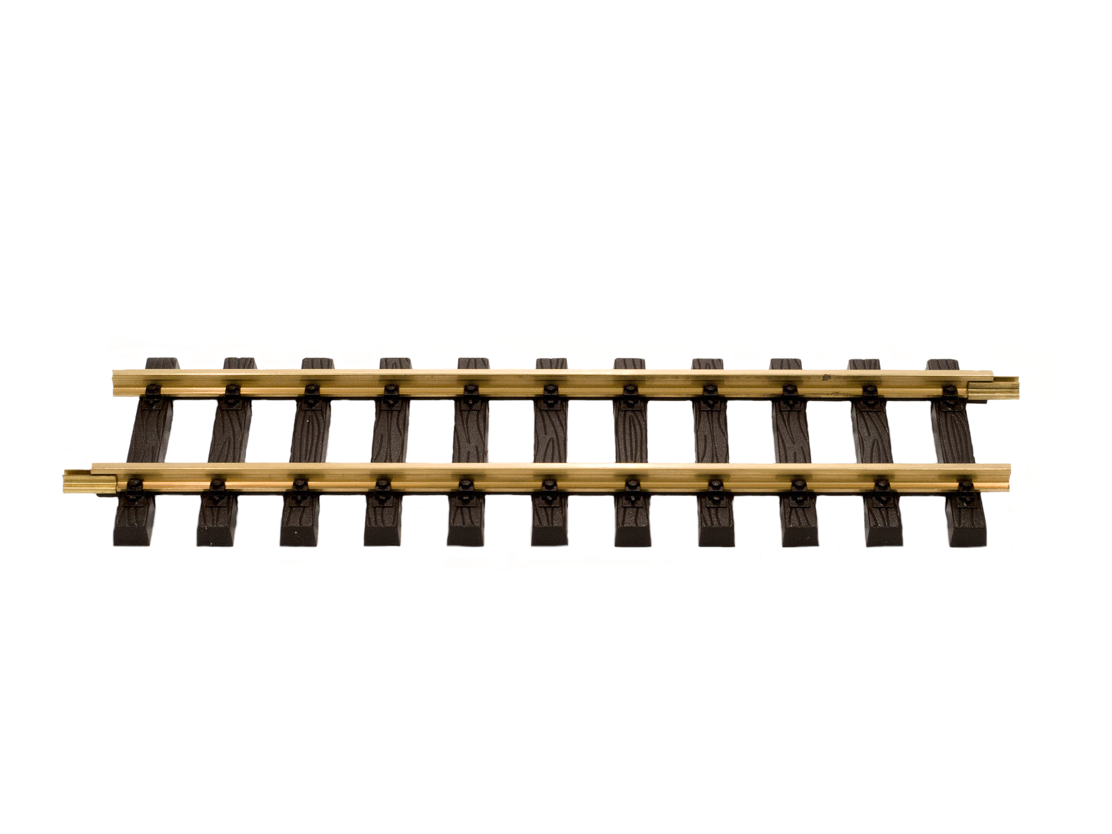 LGB 2 brass tracks, straight, L = 300mm, scale G | Zennershop.de - english