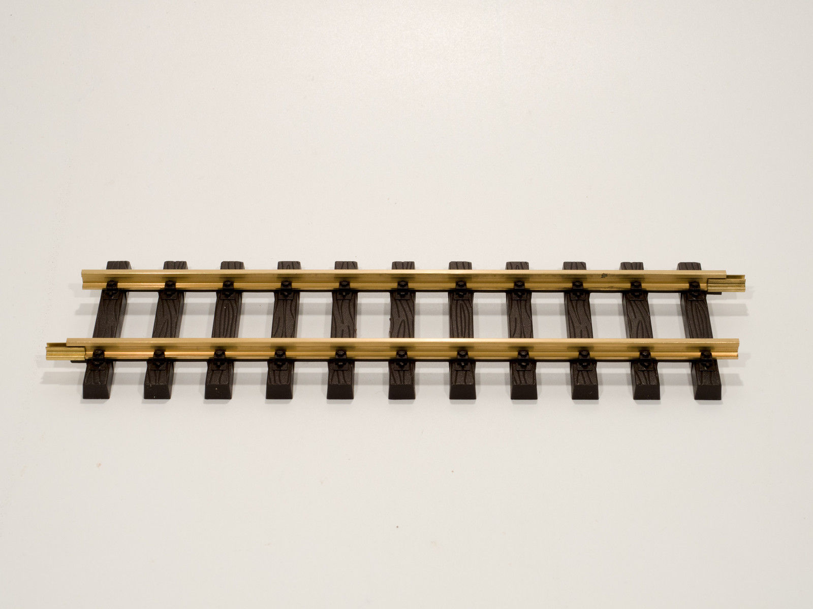 LGB 2 brass tracks, straight, L = 300mm, scale G | Zennershop.de - english