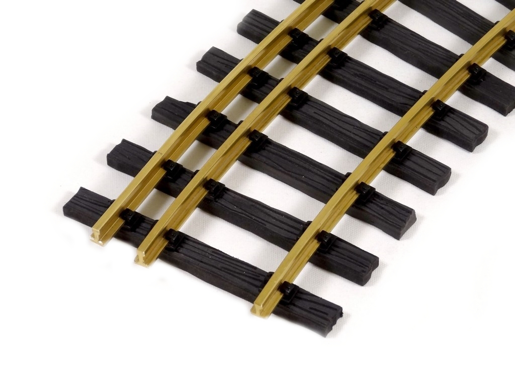 Curved 3-rail track 22.5 ° R = 3m scale 2 (64mm) and scale 2m narrow ...