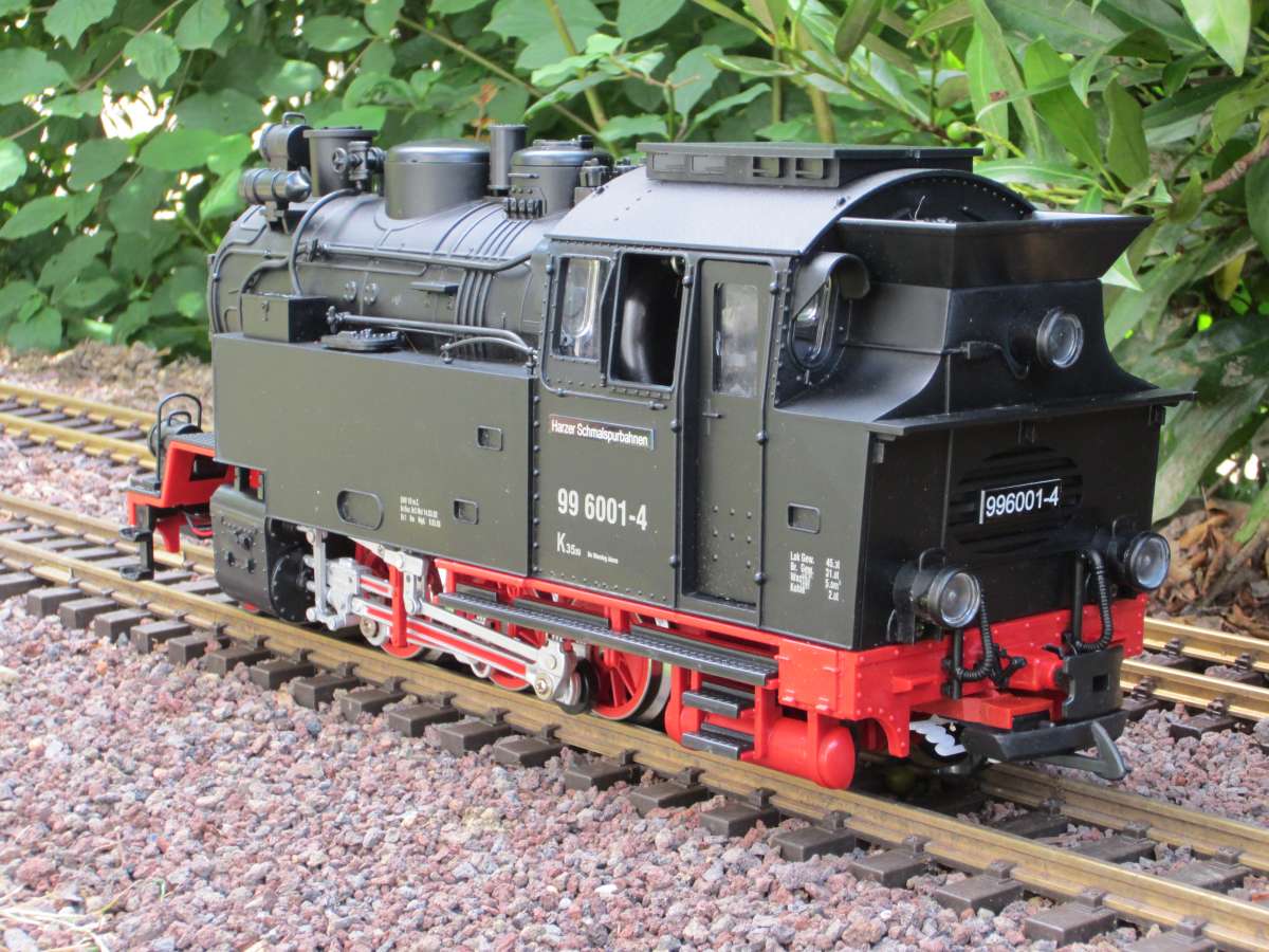 Train steam locomotive HSB BR 996001-4, LGB analog drive with power ...