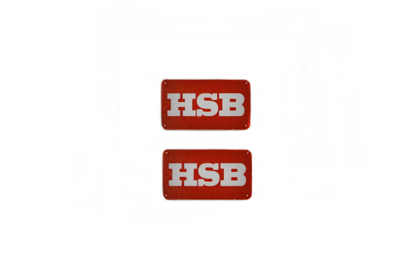 2 HSB stickers with background dark red Gauge G | Zennershop.de - english